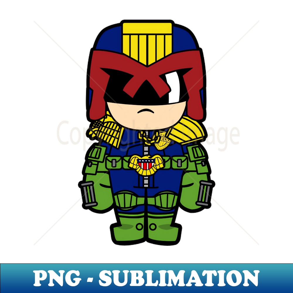 Judge Dredd Chibi - Unique Sublimation PNG Download - Enhanc | Inspire ...
