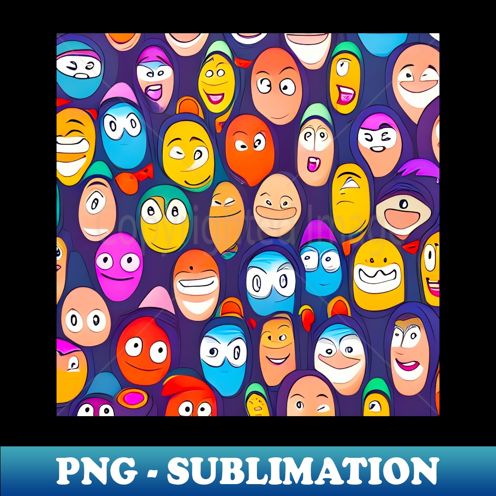 Funny Faces - Aesthetic Sublimation Digital File - Defying t - Inspire ...