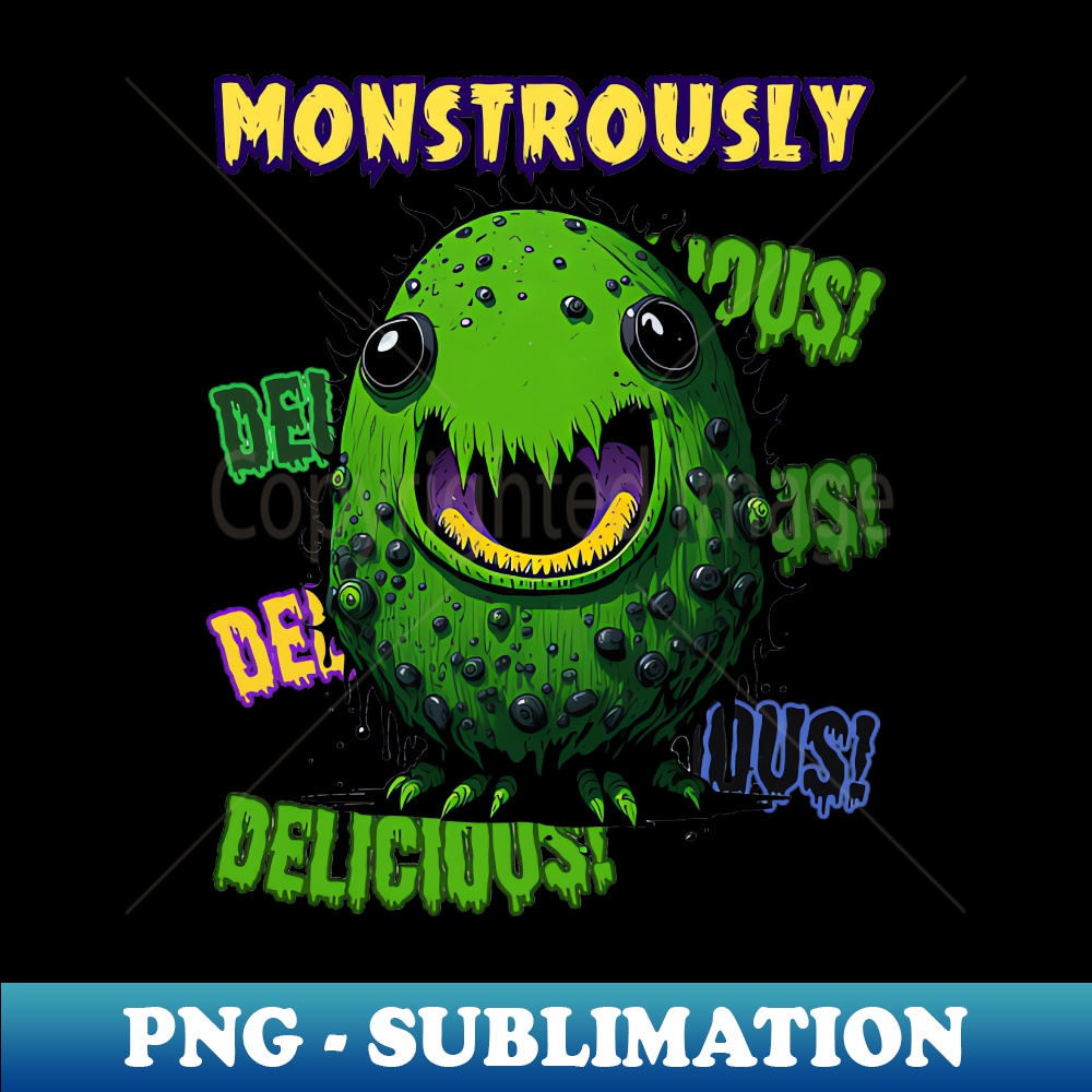 Avocado Squad - Monstrously Delicious - PNG Transparent Subl - Inspire ...