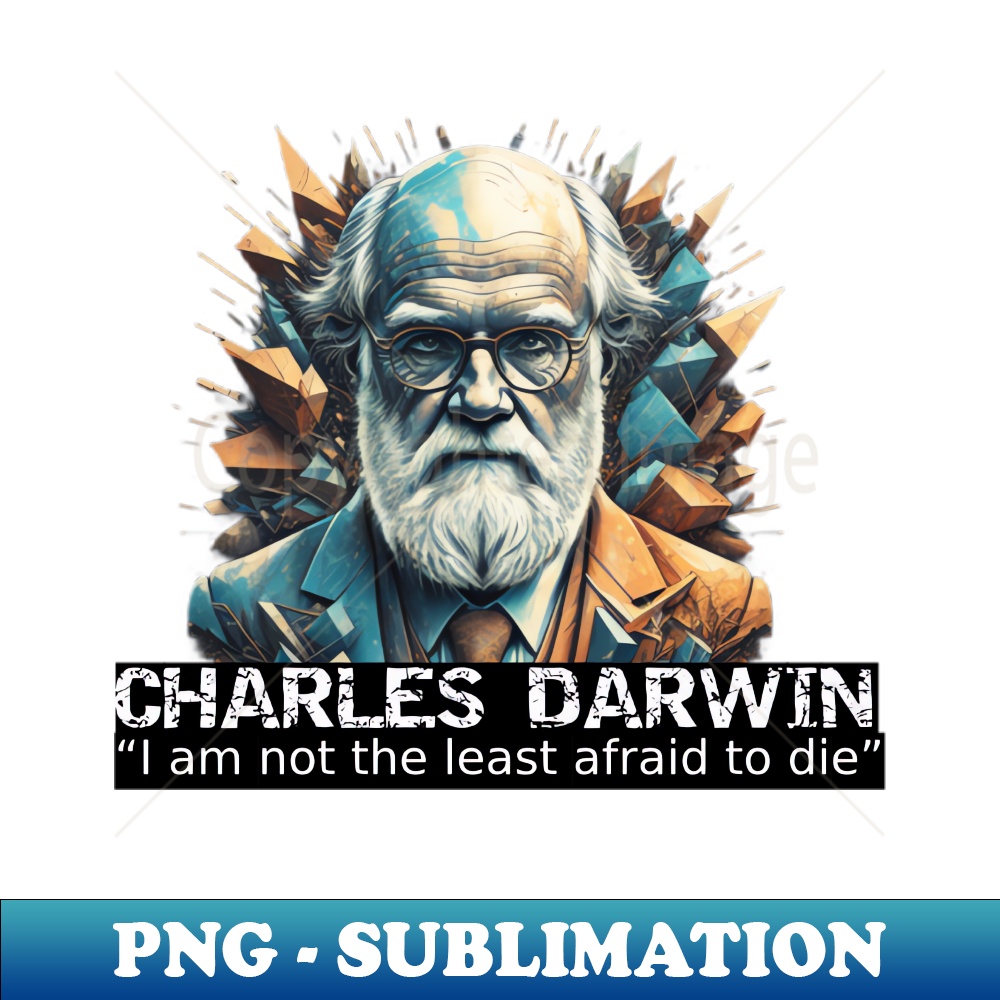 Abstract Portrait of Charles Darwin - PNG Transparent Digita | Inspire ...