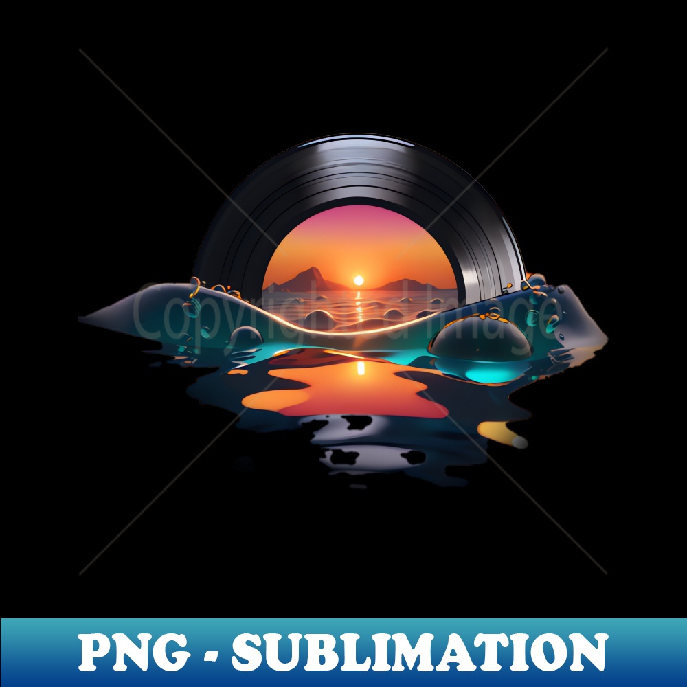Vinyl Sunset - Stylish Sublimation Digital Download - Perfec | Inspire ...