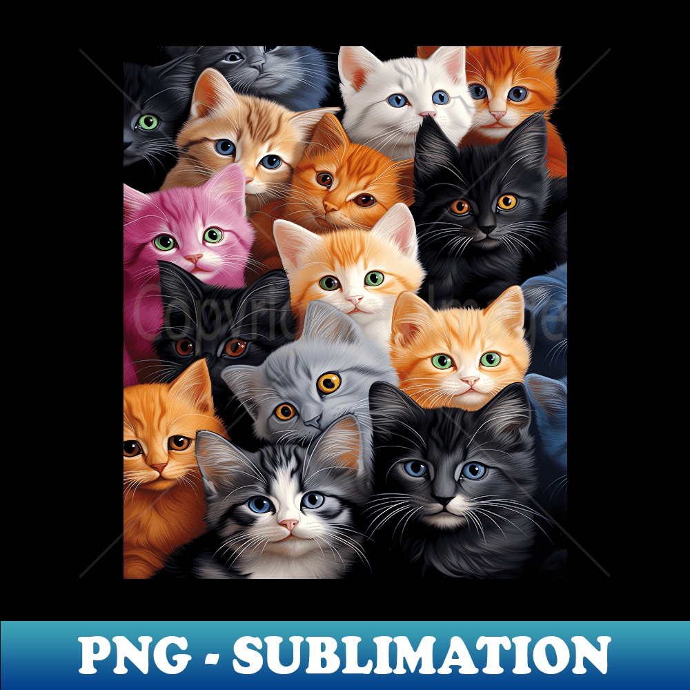 Funny Cat many cats Cute Kawaii Cat Cute eyes many kittens - - Inspire ...