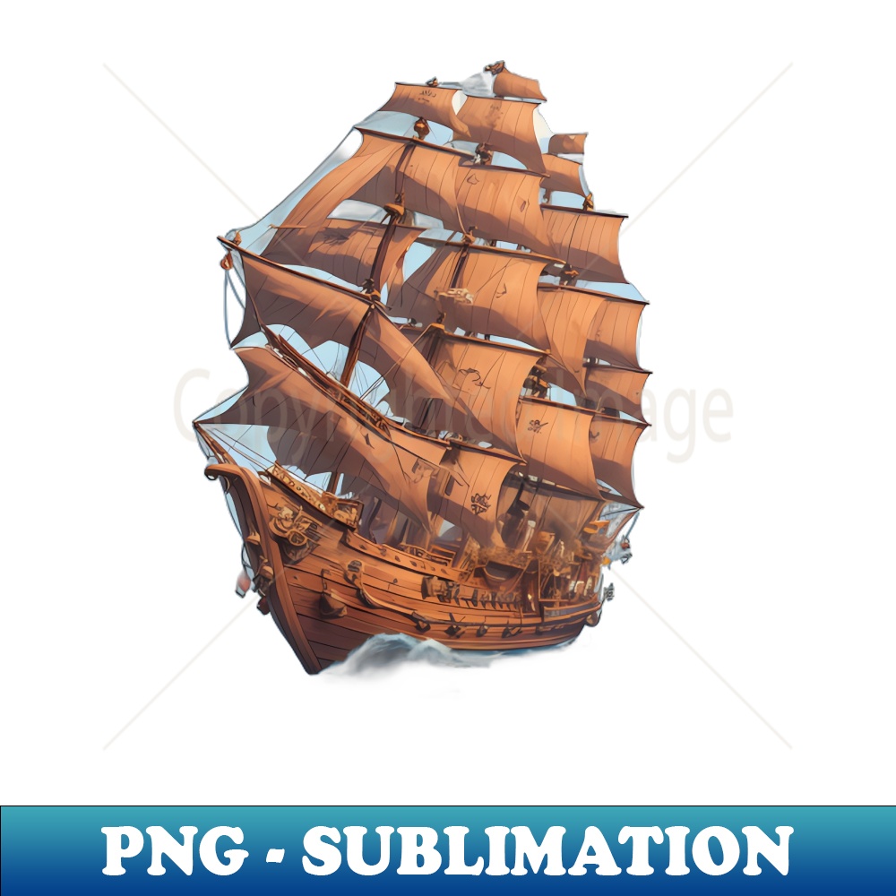Awesome Pirate Ship - Exclusive Sublimation Digital File - U | Inspire ...