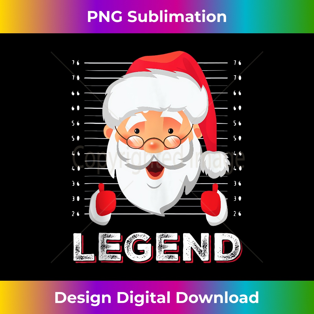 Funny Santa Mugshot Behind Bars Legend Christmas Xmas Humor | Inspire ...