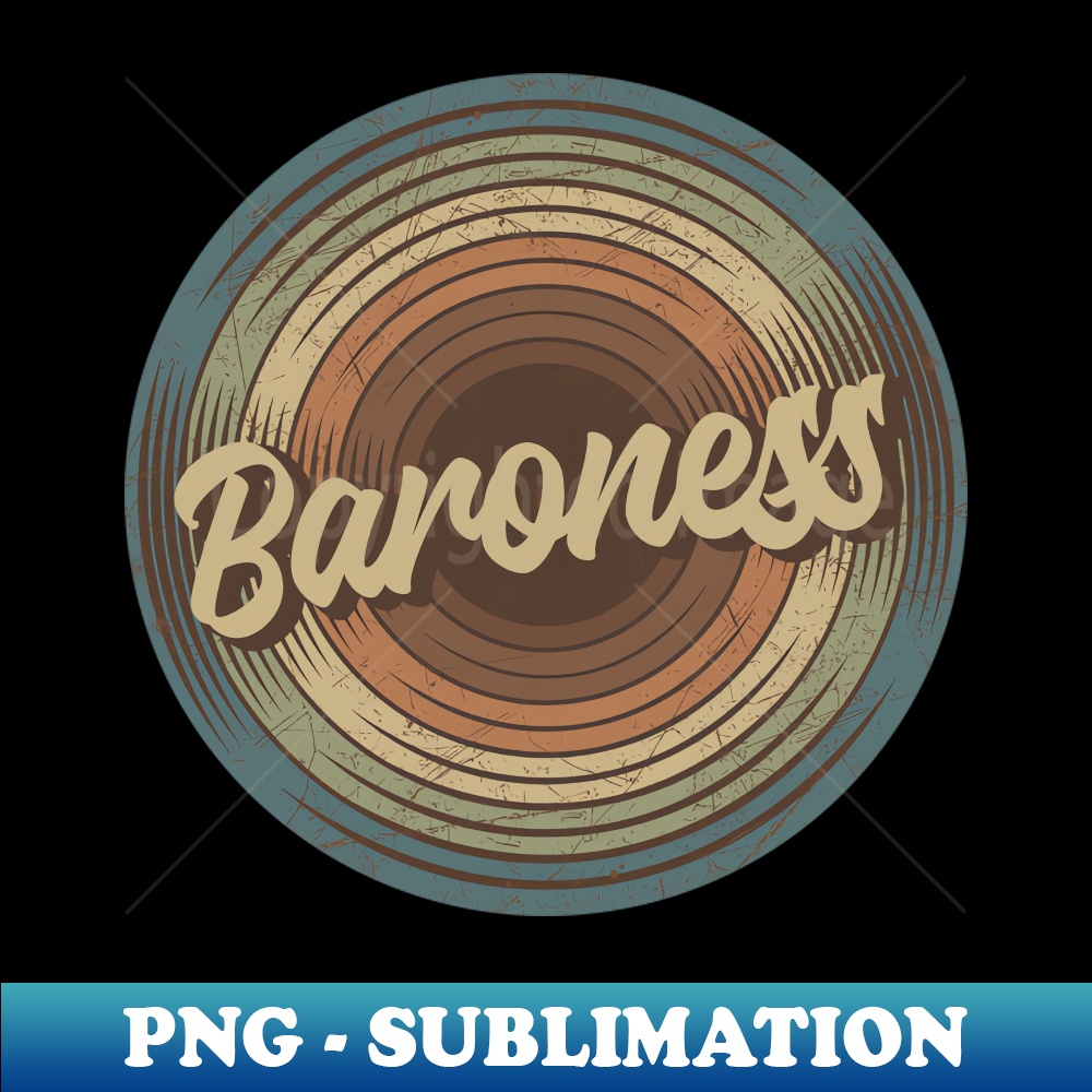 Baroness Vintage Vinyl - Retro PNG Sublimation Digital Downl - Inspire ...