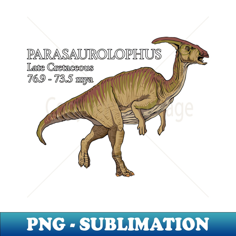 Realistic drawing of Parasaurolophus - Signature Sublimation | Inspire ...