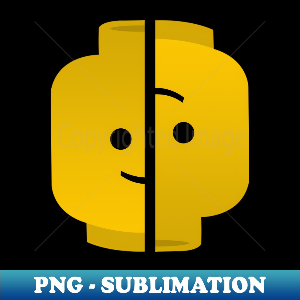 Lego head Upside down - Modern Sublimation PNG File - Perfec | Inspire ...