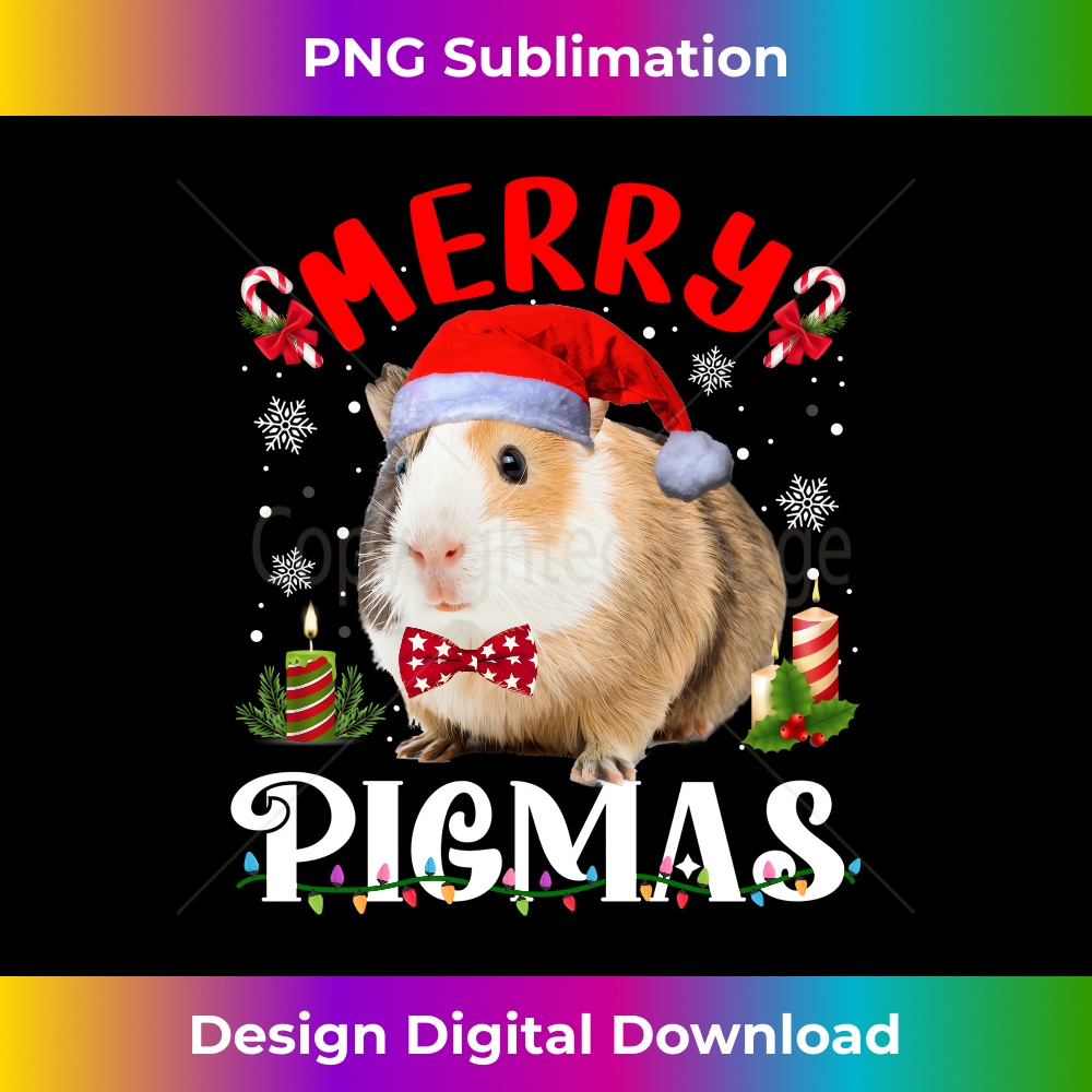 Merry Pigmas Funny Guinea Pig Christmas Santa Winter Xmas Lo - Inspire ...