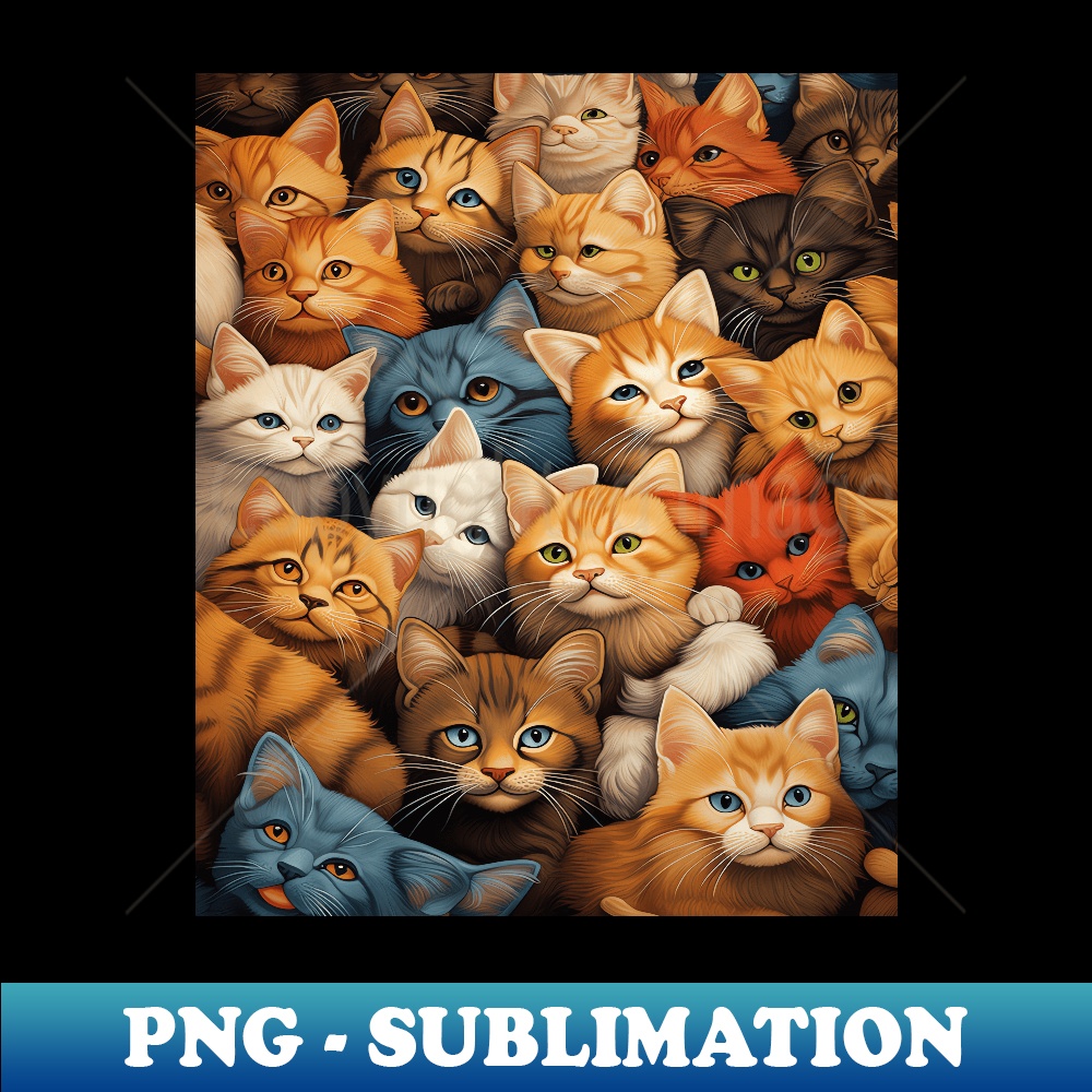 Funny Cat many cats Cute Kawaii Cat Cute eyes many kittens - - Inspire ...
