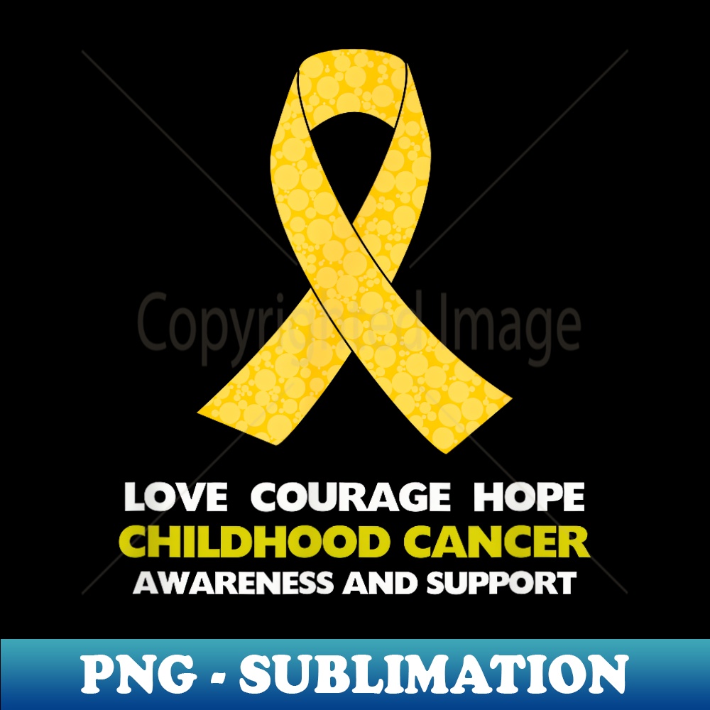 Childhood Cancer Awareness Gold Yellow Ribbon - PNG Transpar | Inspire ...