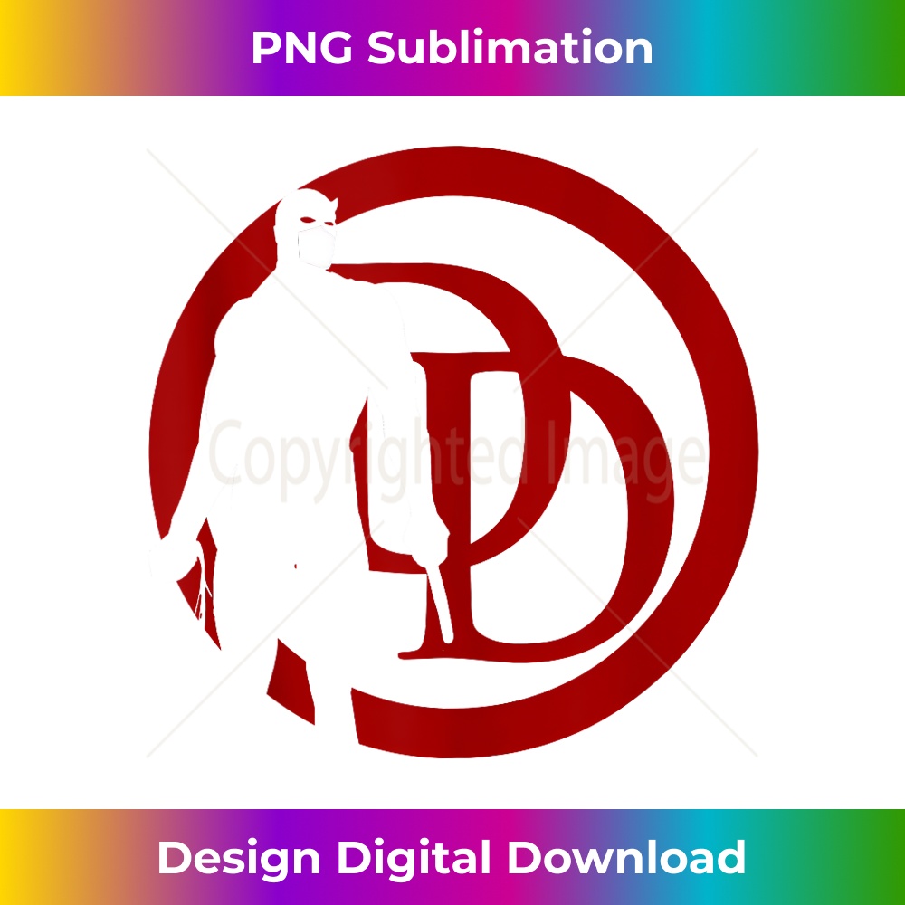 Marvel Daredevil Silhouette Portrait Logo Tank To - Futurist | Inspire ...