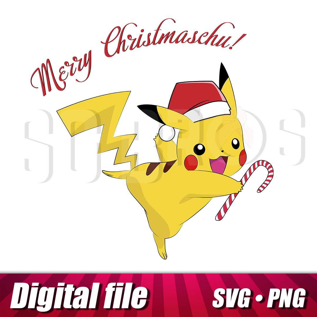 Merry ChristmasChu, Pikachu svg png, Christmas clipart - Inspire Uplift