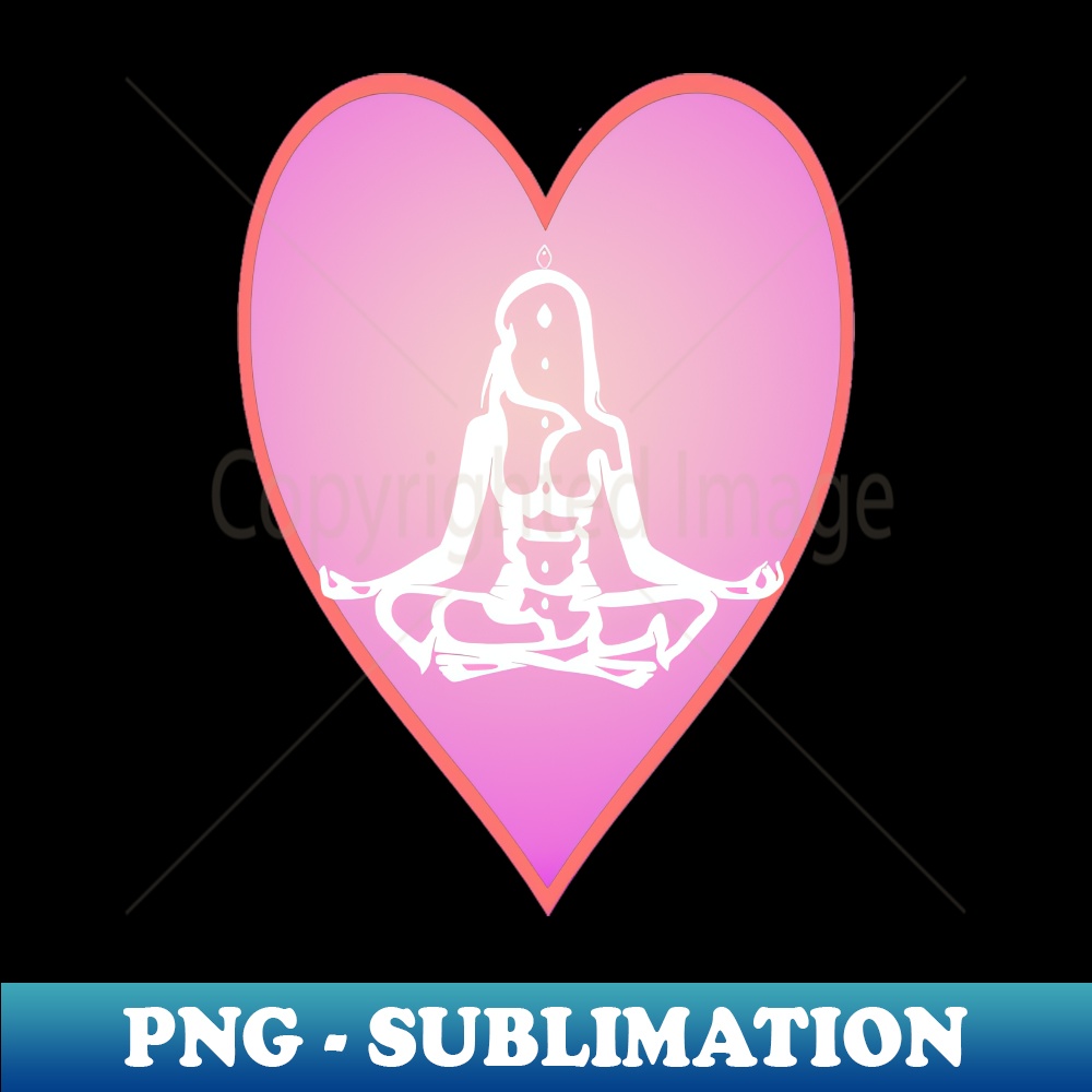 Yoga Heart - PNG Transparent Sublimation File - Instantly Tr | Inspire ...