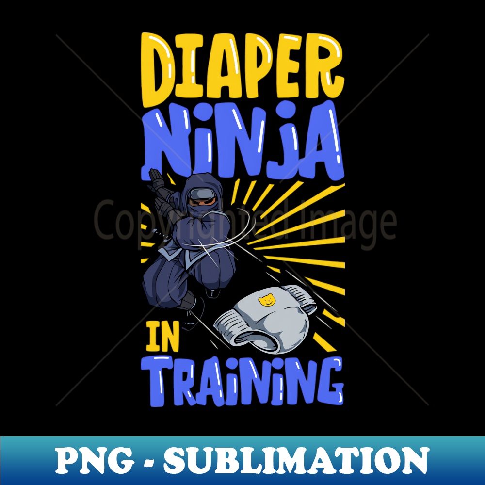 Diaper Ninja - diaper changer - Retro PNG Sublimation Digita | Inspire ...