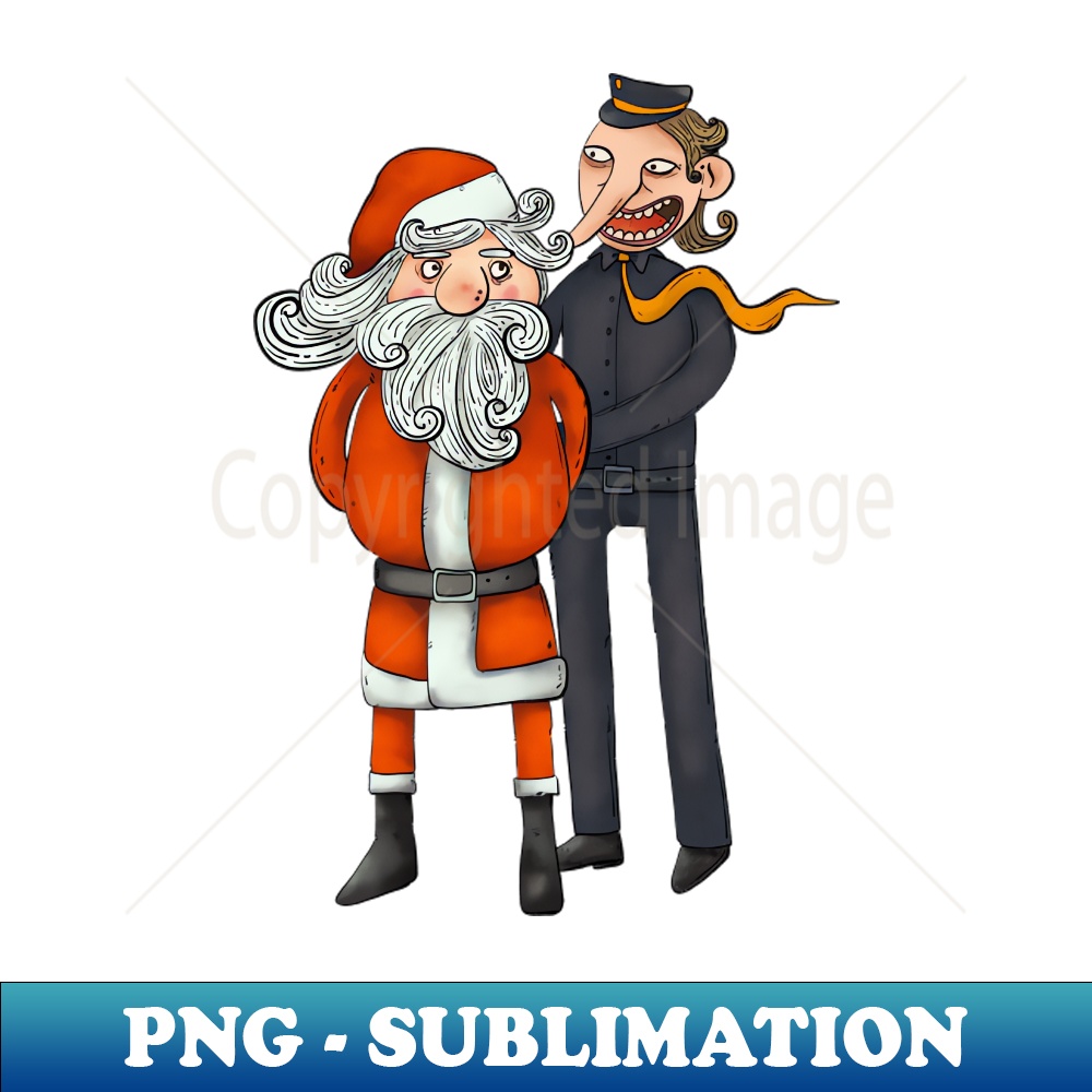 funny Santa Claus - PNG Transparent Digital Download File fo | Inspire ...