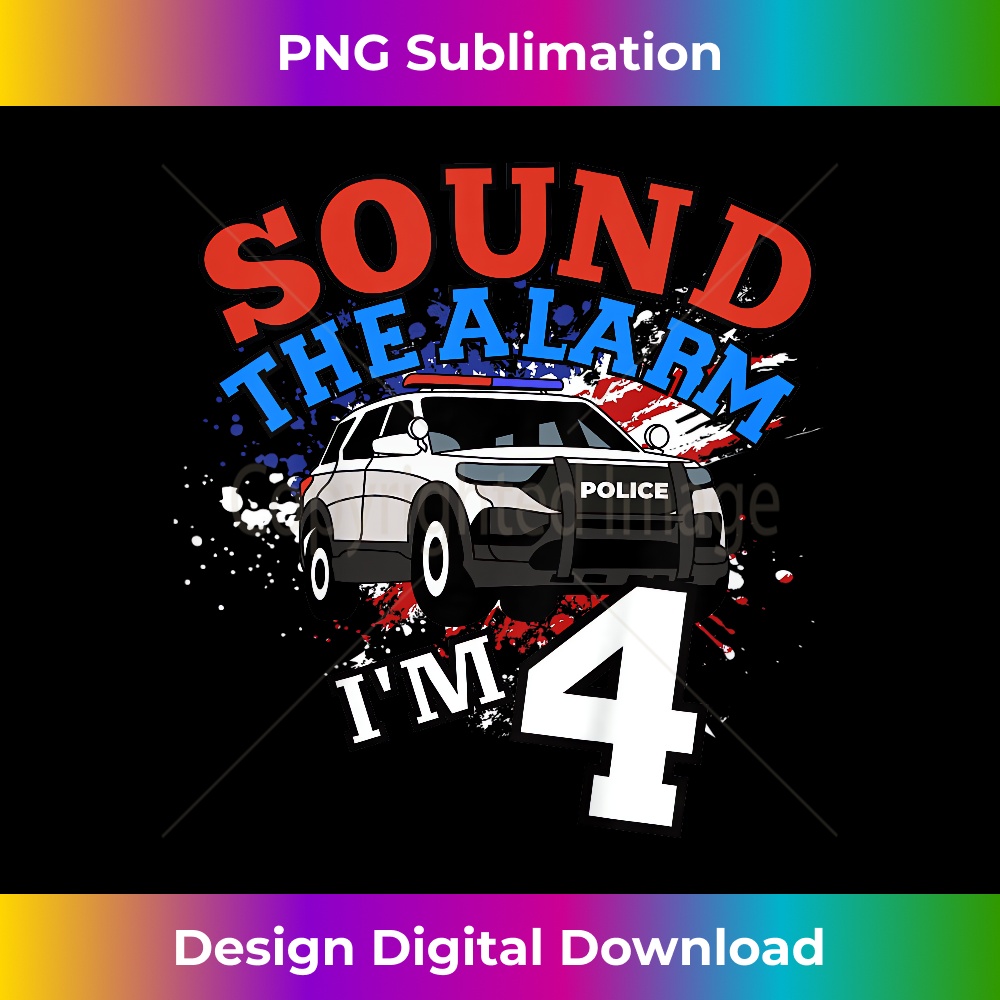 Kids Police Car Policeman Cop 4th Birthday Party Boy Girl To | Inspire ...