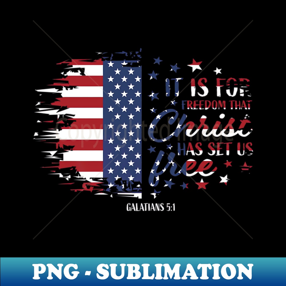 4th Of July American Flag Freedom Christian Bible Verse Prem | Inspire ...