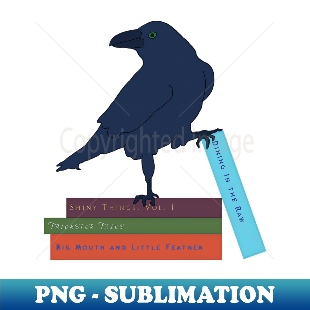 Reading Raven Book Crow - Creative Sublimation PNG Download | Inspire ...