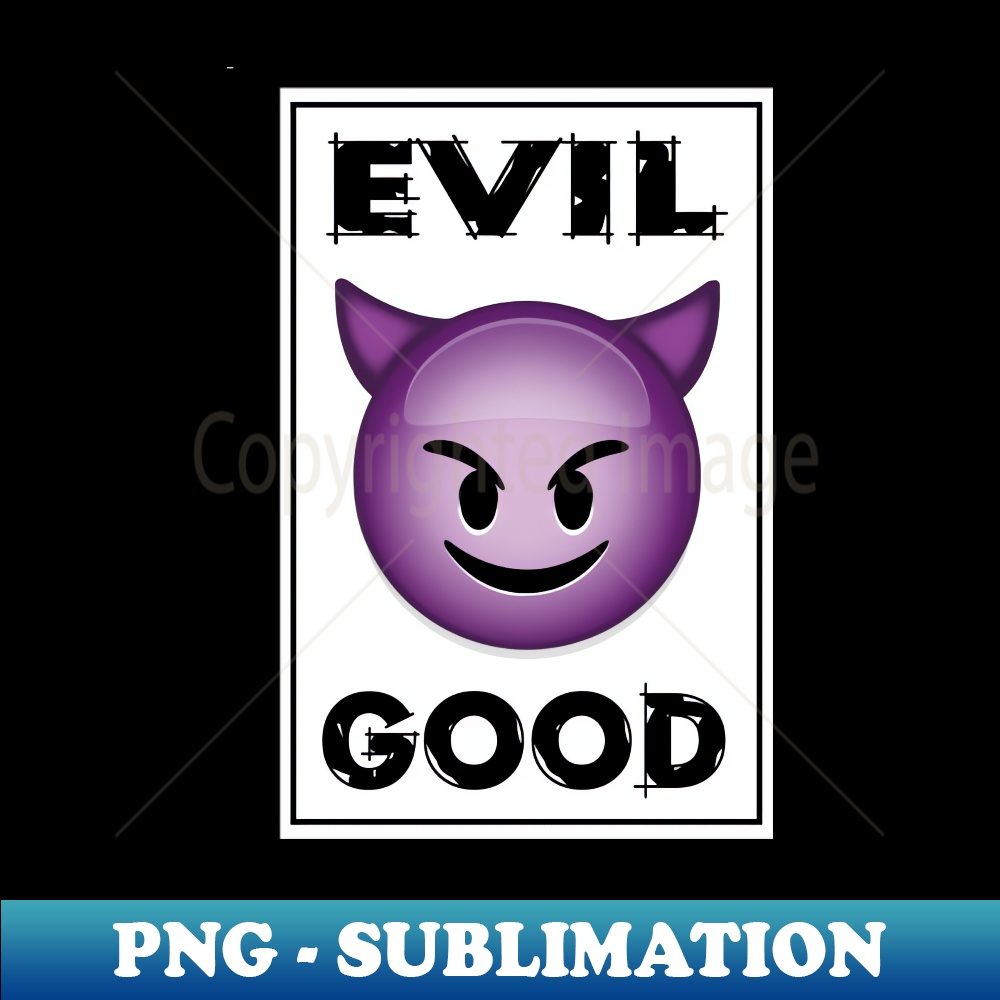 Evil - Good Emoji - Aesthetic Sublimation Digital File - Ins - Inspire ...