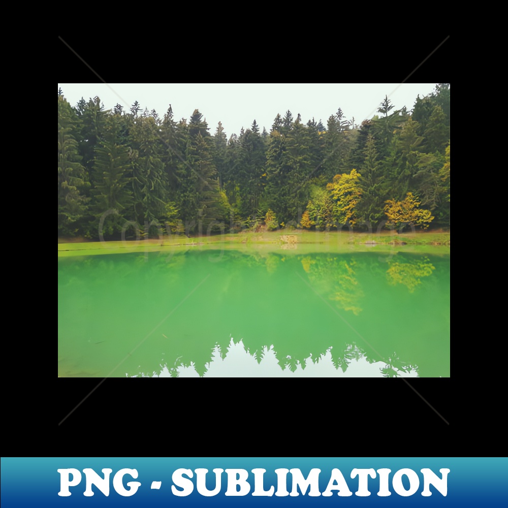 Forest Lake With Reflection In Water - PNG Transparent Subli | Inspire ...