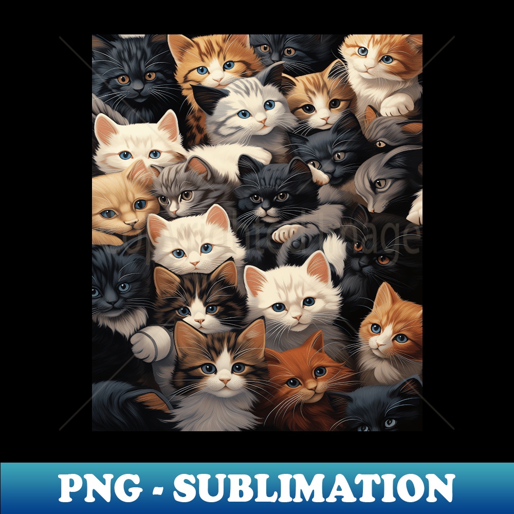 Funny Cat many cats Cute Kawaii Cat Cute eyes many kittens - | Inspire ...