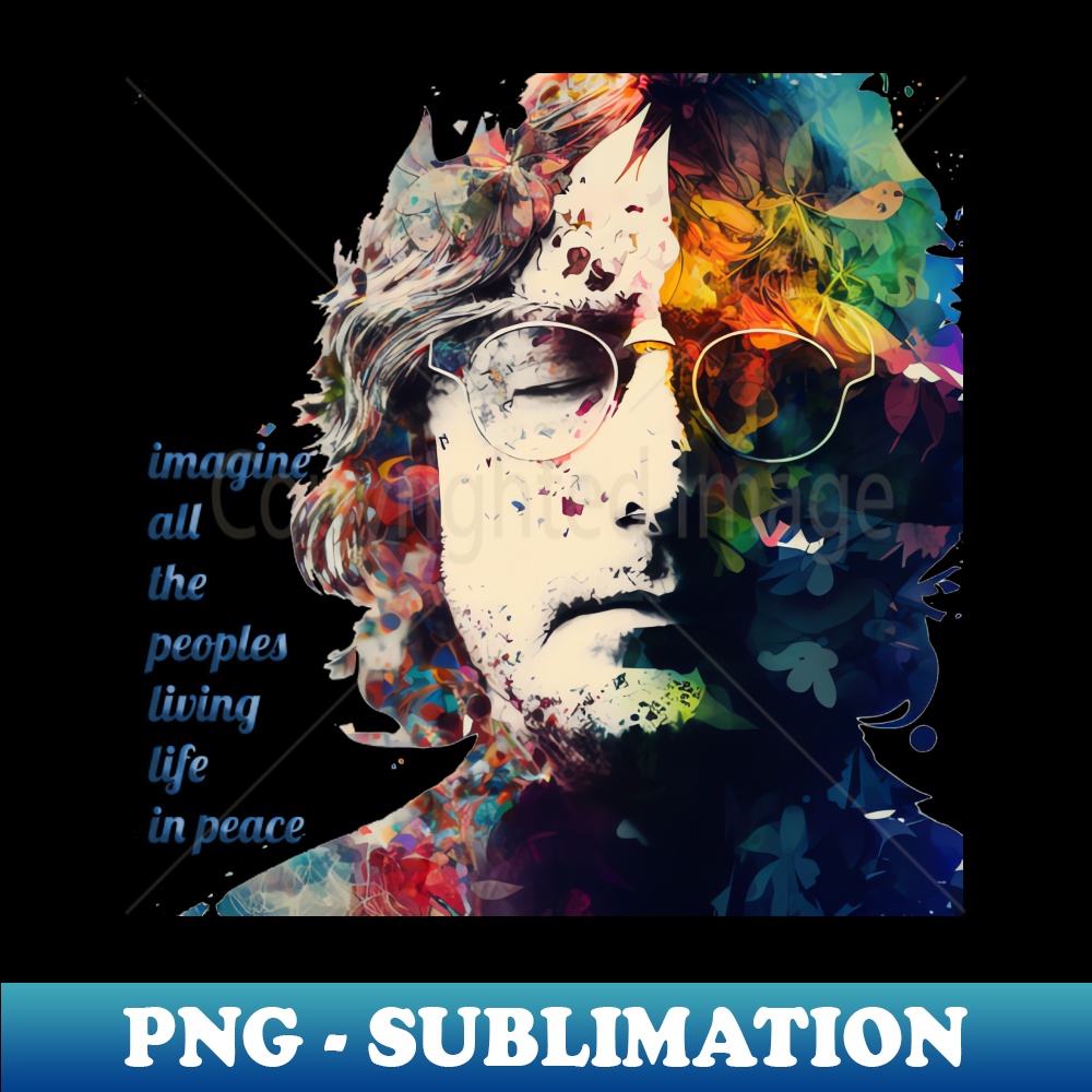 John Lennon - PNG Transparent Sublimation Design - Transform | Inspire ...
