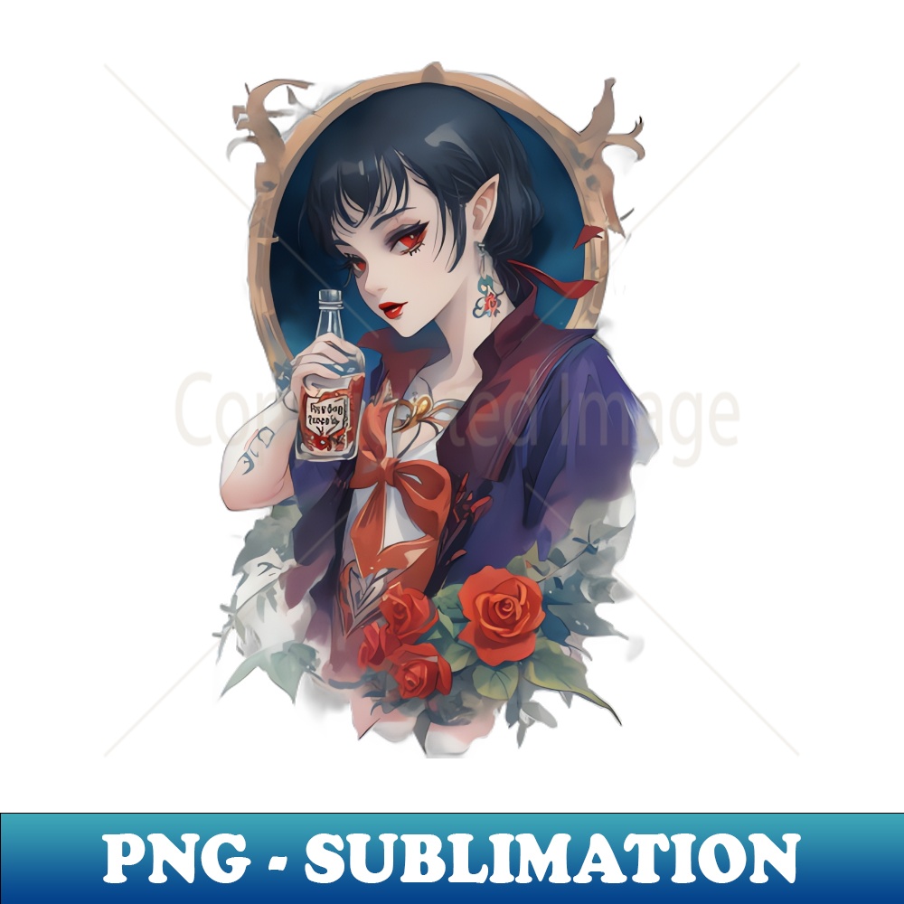 Vampire Art - PNG Transparent Sublimation Design - Perfect f | Inspire ...