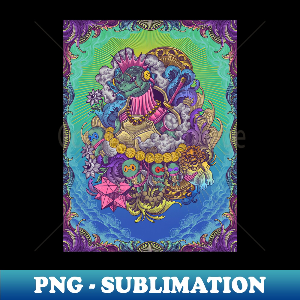 Turtle Engraving Surrealism Artwork - Aesthetic Sublimation | Inspire ...