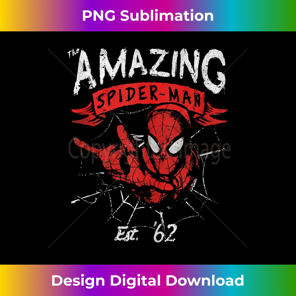 Marvel The Amazing Spider-Man Banner Logo Portrait Tank To - - Inspire ...