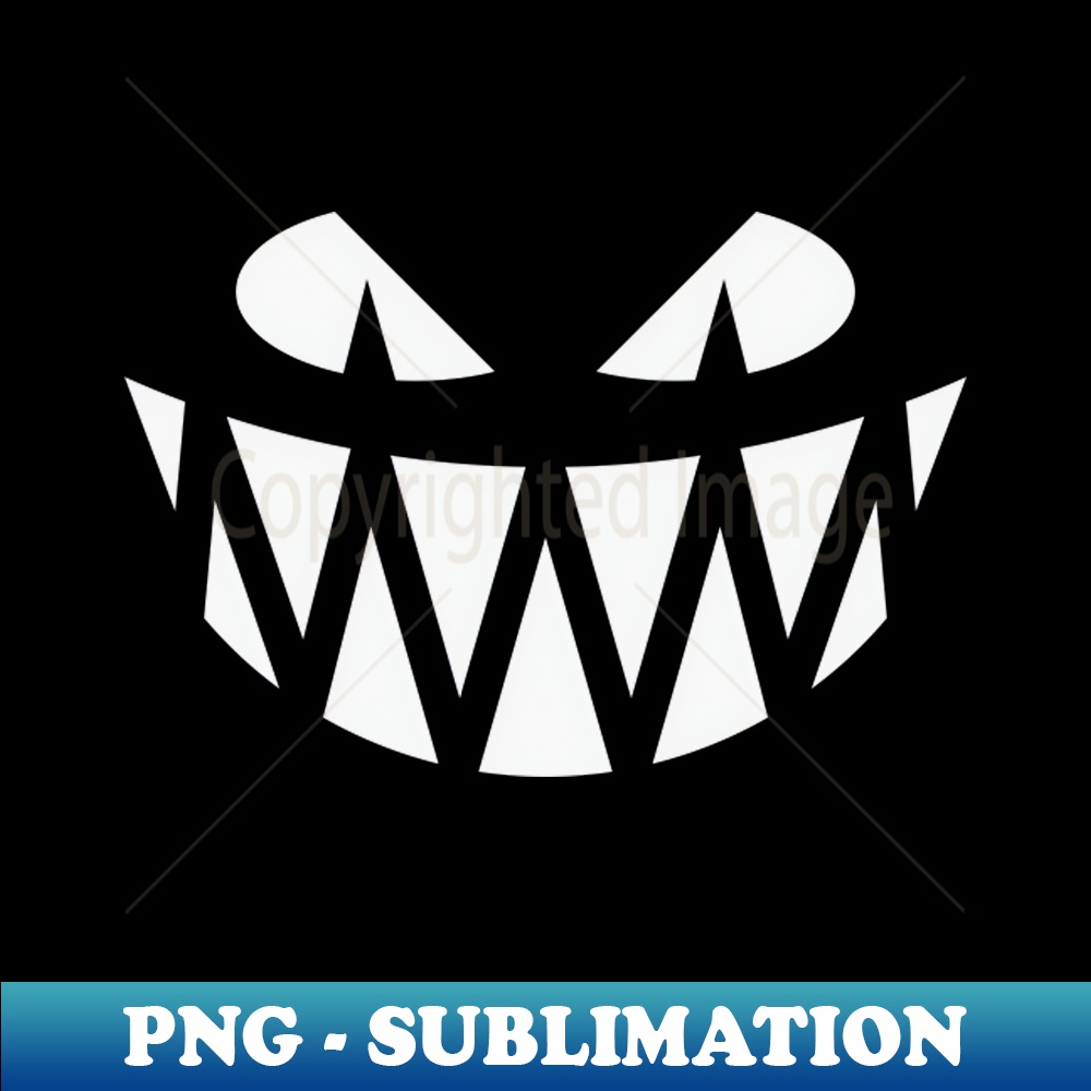 Halloween Fright Jack OLantern Smile Teeth White - Premiu | Inspire Uplift