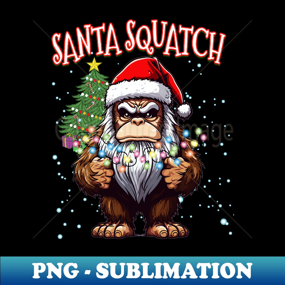 Believe Bigfoot Believe Christmas, Funny Santasquatch Xmas - | Inspire ...