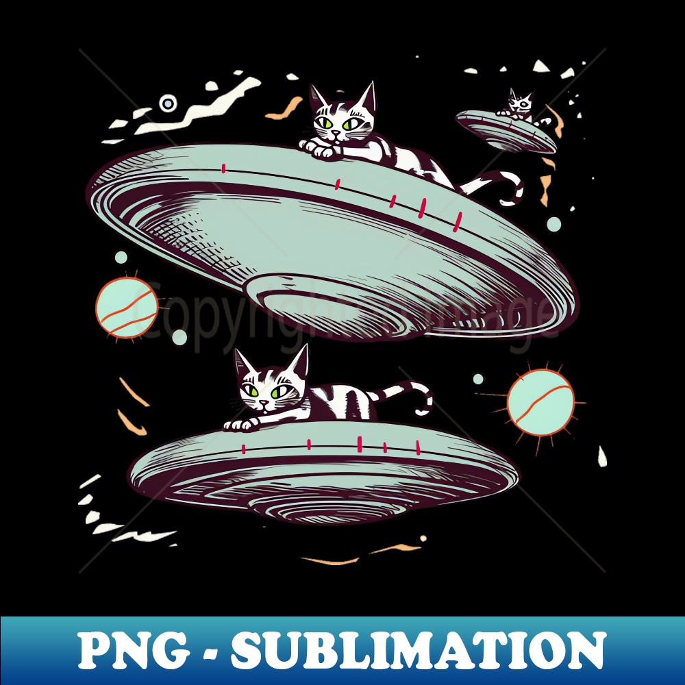 Ufo cats Space Alien Cats - Special Edition Sublimation PNG | Inspire ...