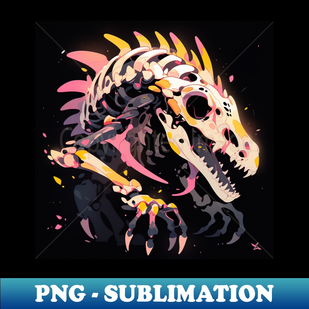 Dinosaur skeleton - PNG Transparent Sublimation Design - Enh | Inspire ...