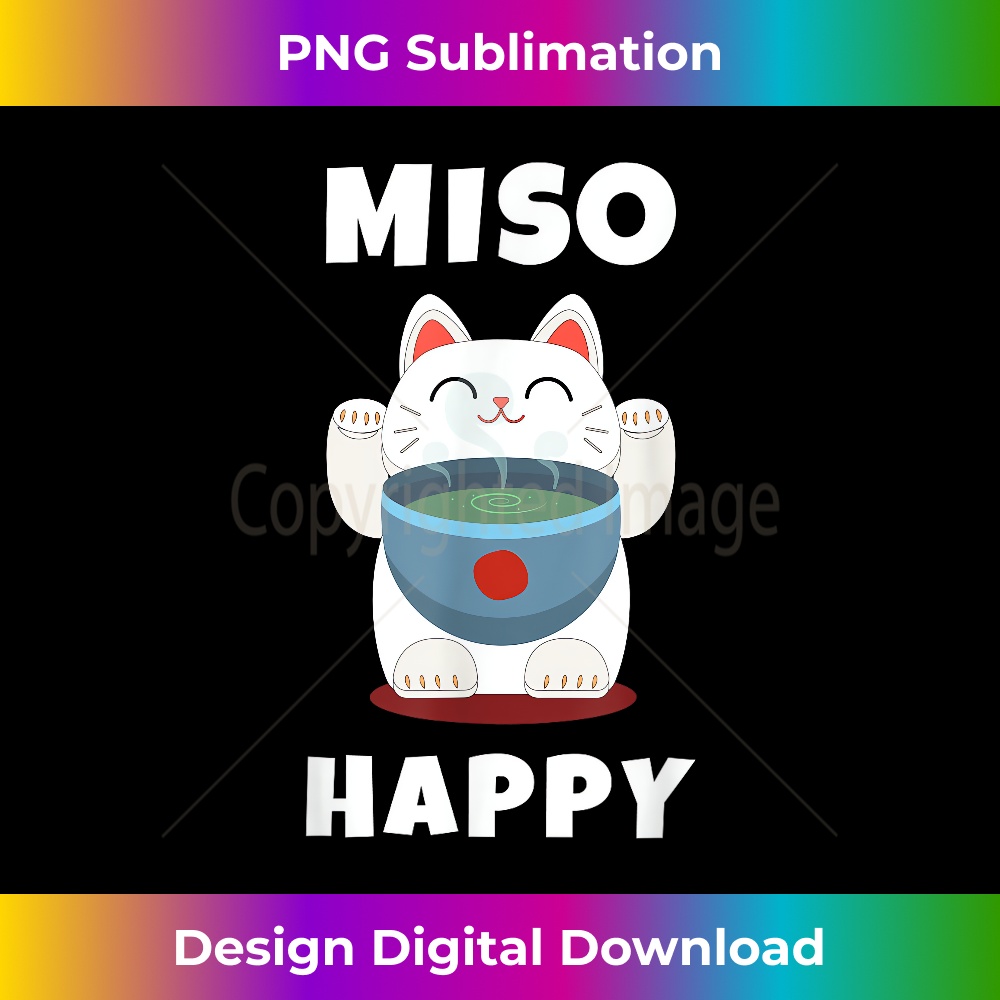 Miso Happy Cute Japanese Food Art Anime Cat Miso Happy - Inn | Inspire ...