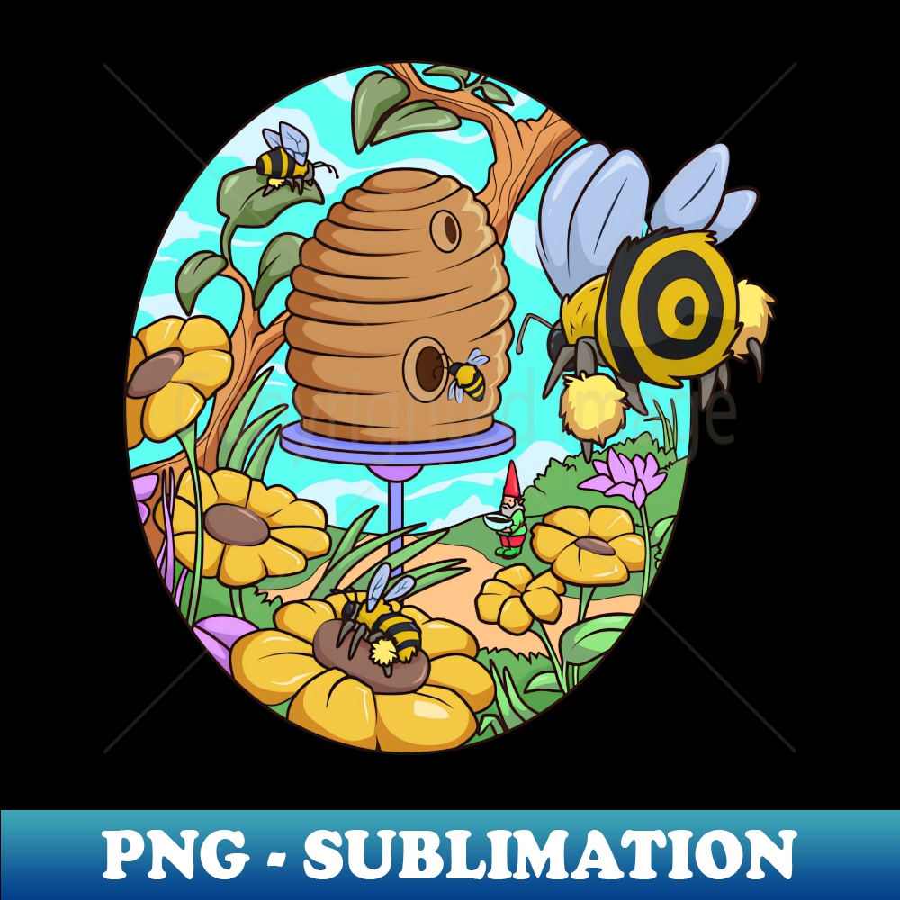 Bees on the hive - Beecore - Exclusive Sublimation Digital F | Inspire ...