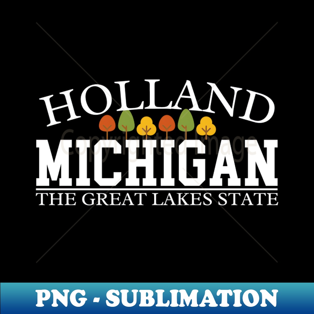 Holland Michigan - Retro PNG Sublimation Digital Download - - Inspire ...