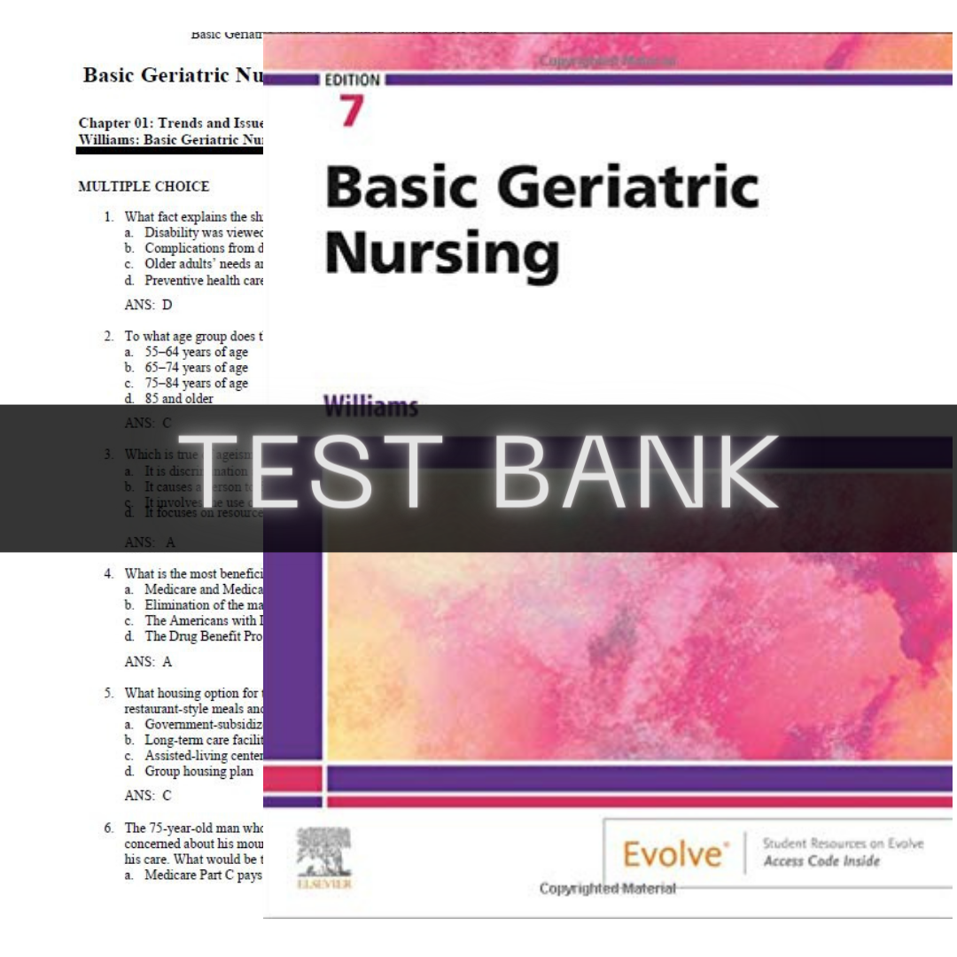 Latest 2023 Basic Geriatric Nursing 7th Edition by Patricia | Inspire ...