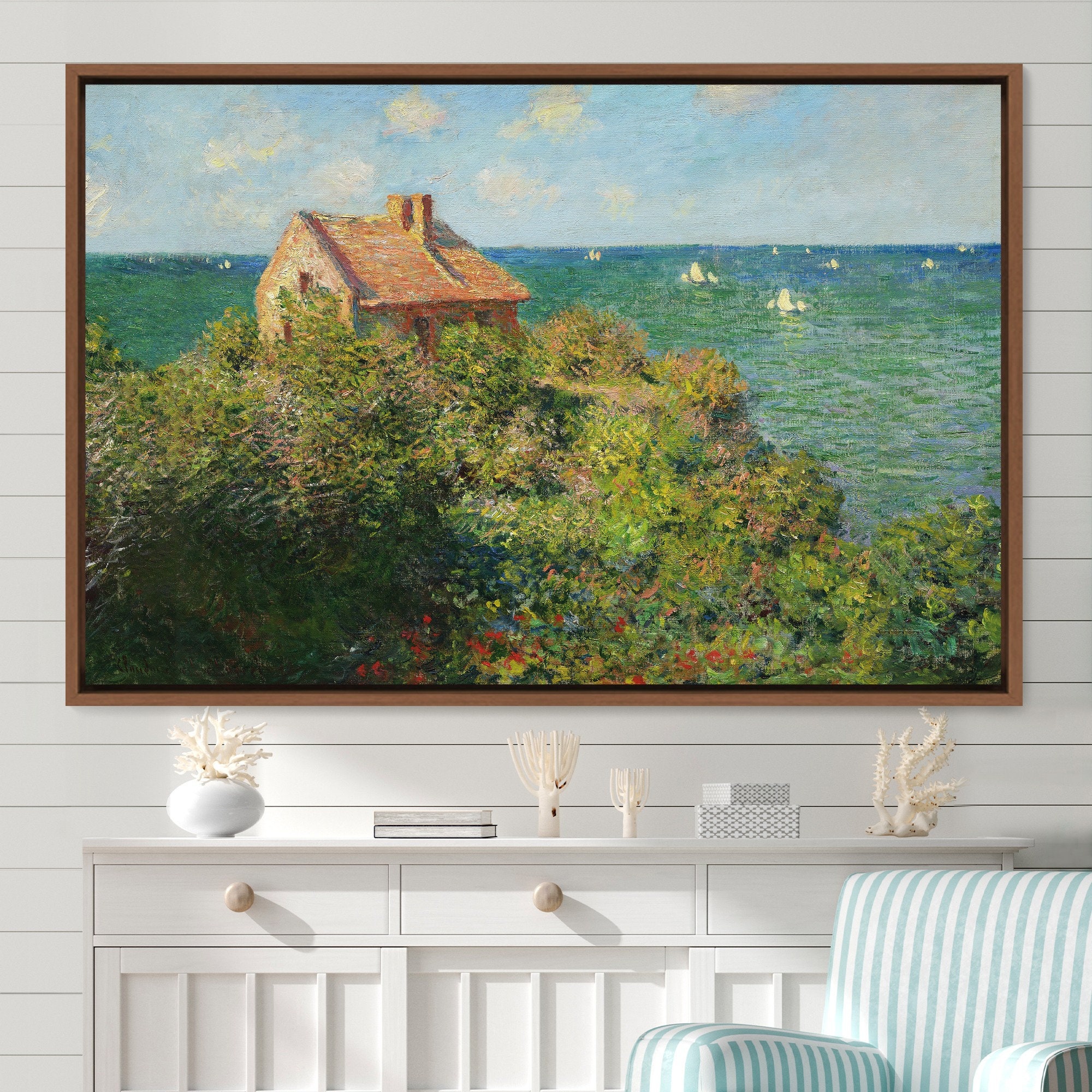 Claude Monet Water Lilies Pond Poster, Monet Wall Art Print, | Inspire ...