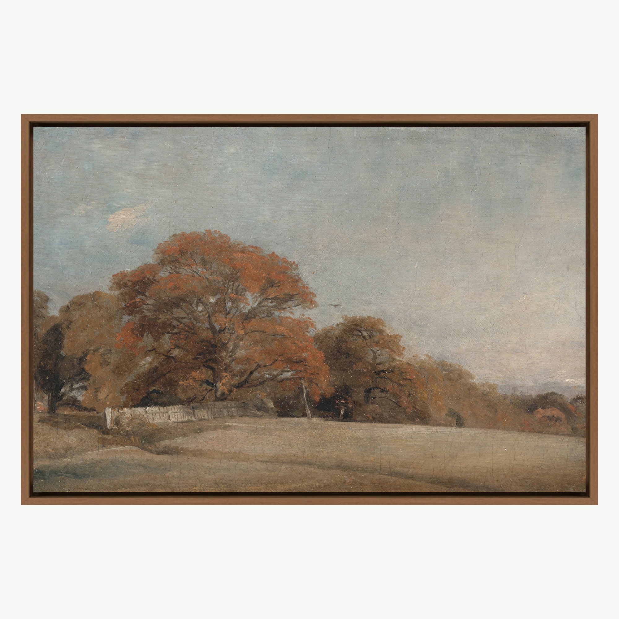 Framed Canvas Oil Painting Landscape Wall Art, Nature Framed - Inspire ...