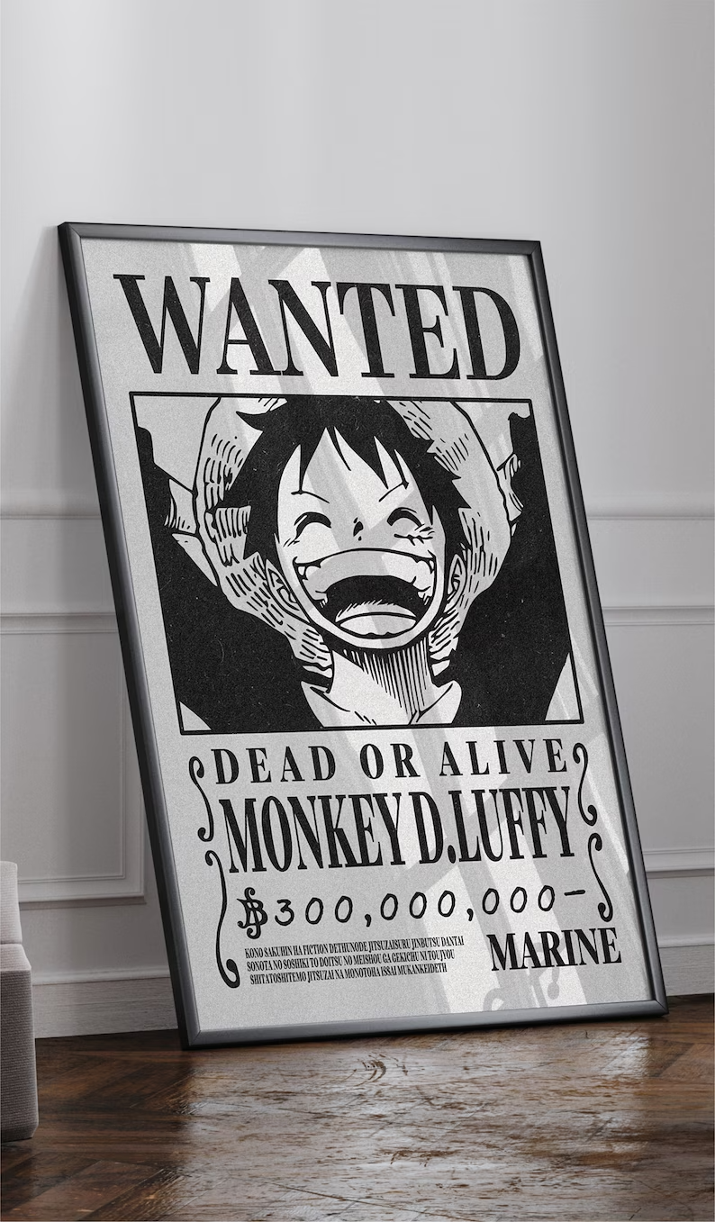 One Piece Set of 3 posters Wanted White Manga Iconic Charact - Inspire ...