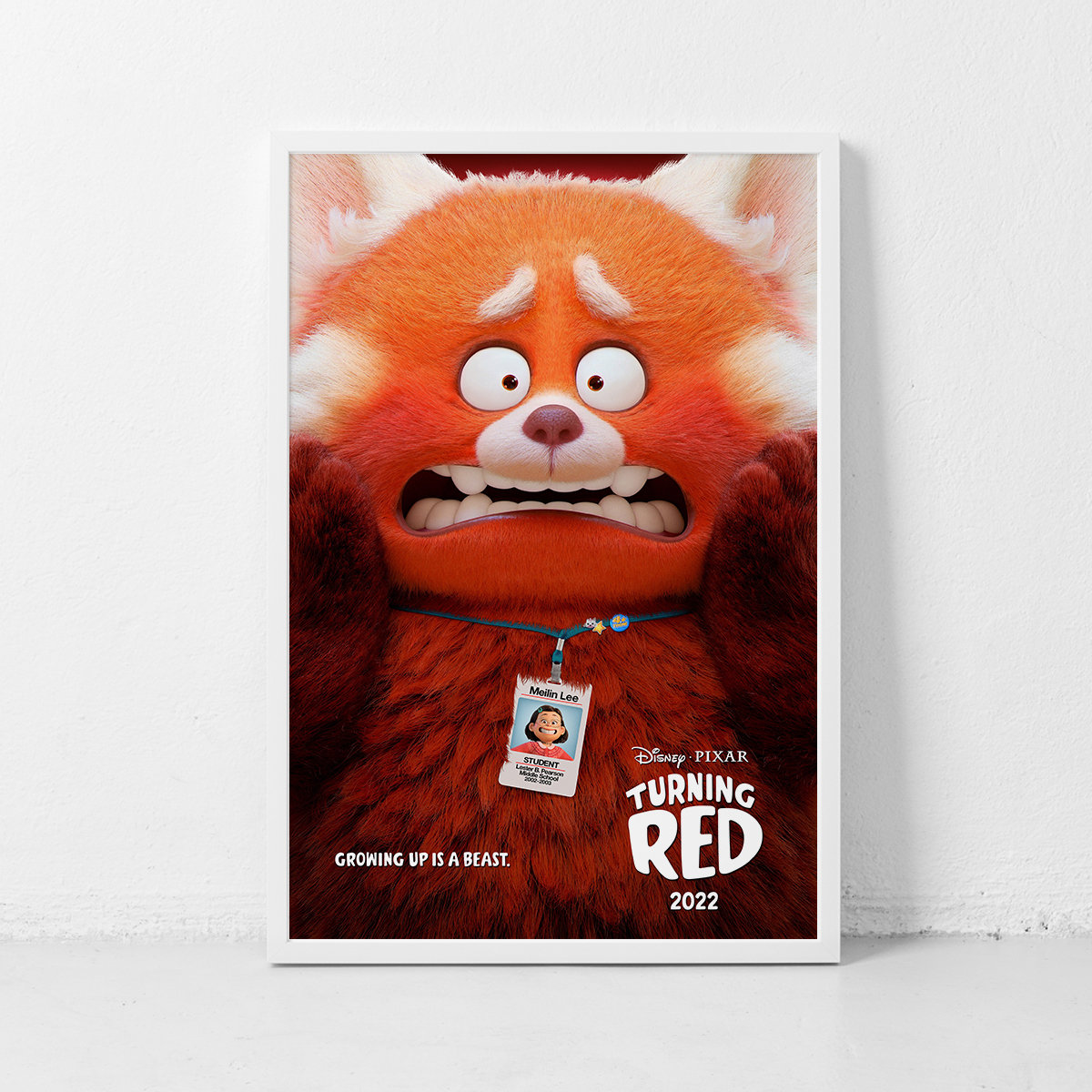 Turning Red Movie Poster, Animated Film Poster Print, Home W | Inspire ...