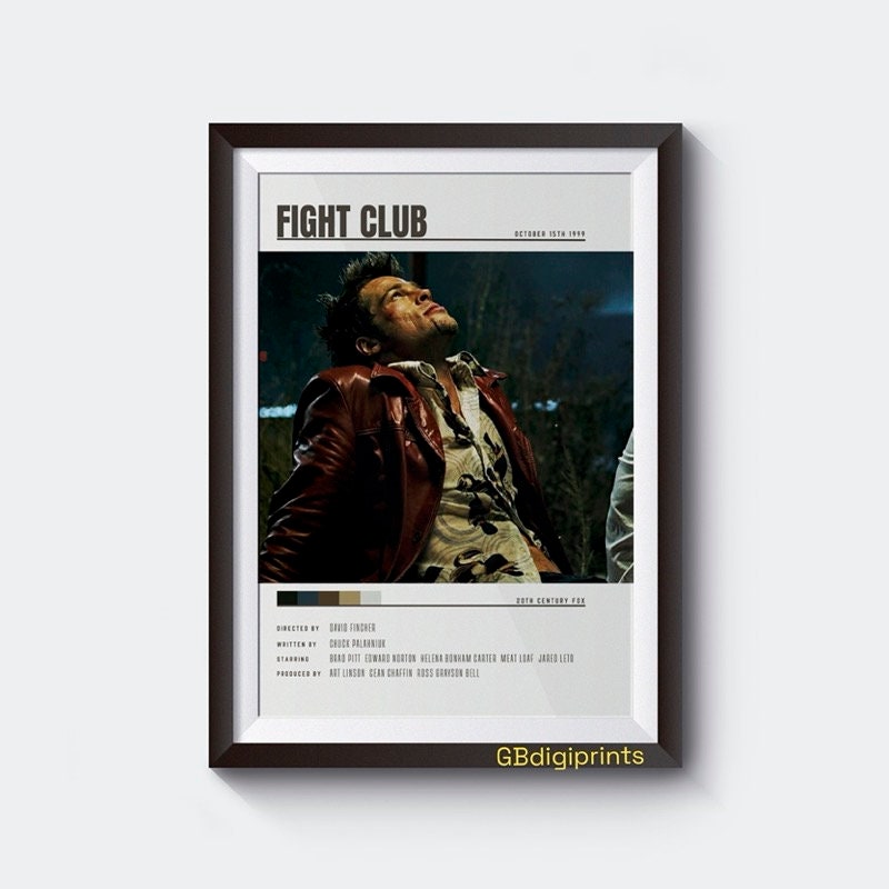 FIGHT CLUB Movie Poster Digital Download - Gift Idea - Minim | Inspire ...