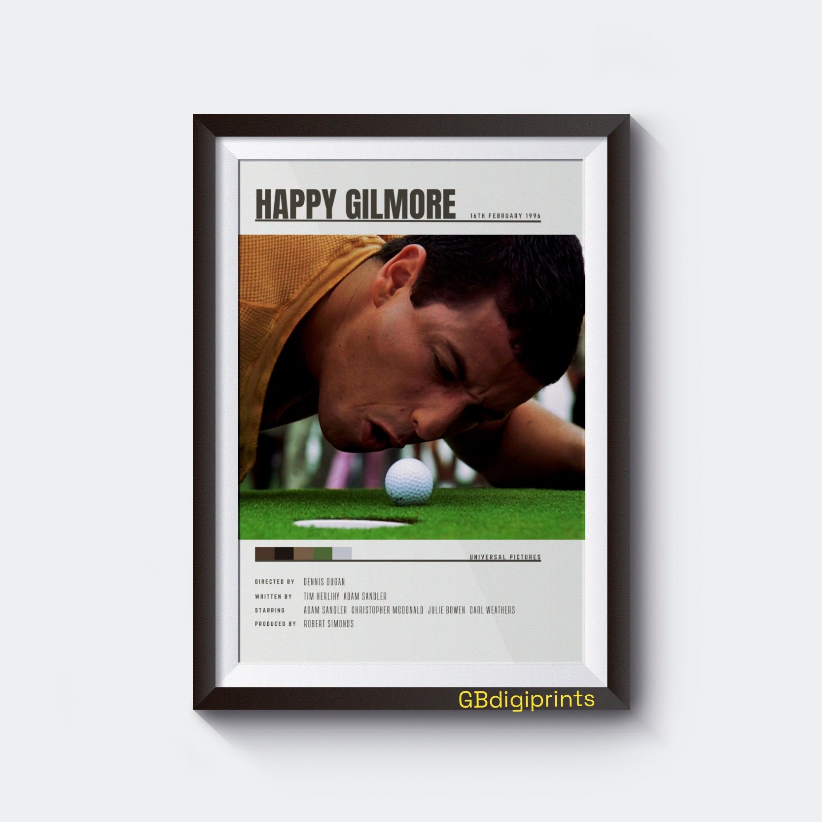 HAPPY GILMORE Movie Poster Digital Download - Gift Idea - Mi | Inspire ...