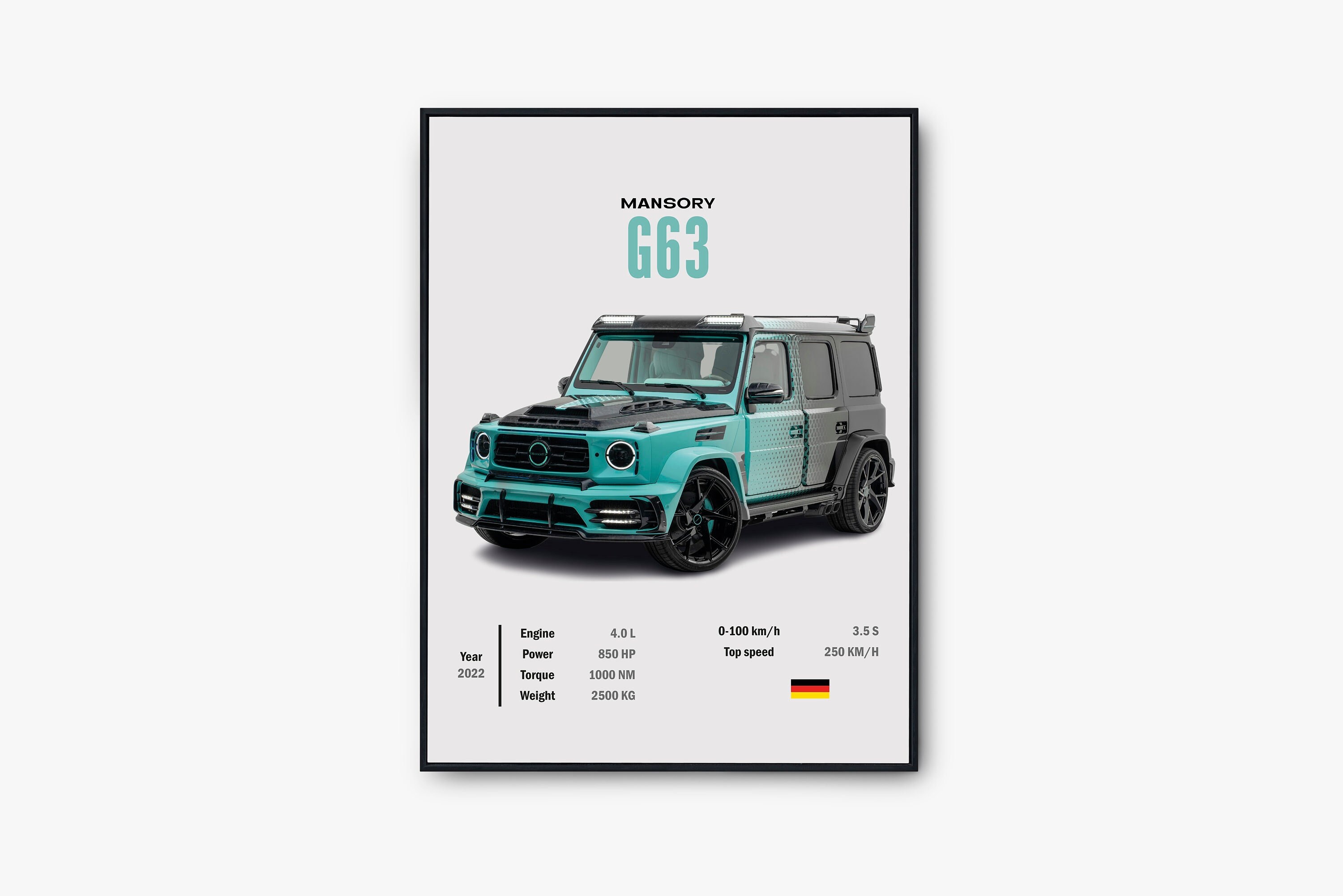 Mansory Mercedes G63 Poster, G Wagon Poster, G63, Supercar W - Inspire ...
