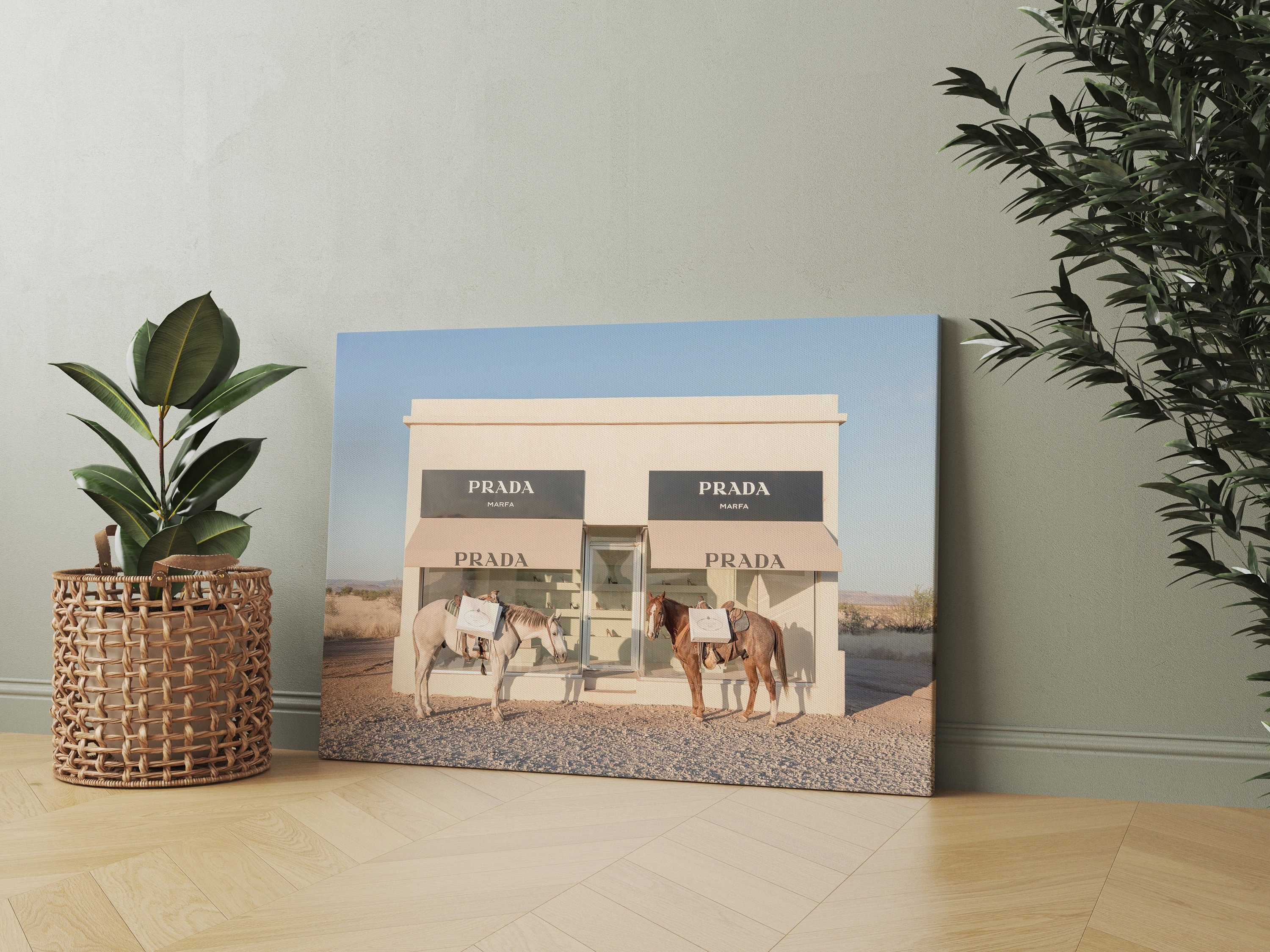 Marfa Store Art, Manhattan Prada Picture Canvas, Texas Marfa | Inspire Uplift