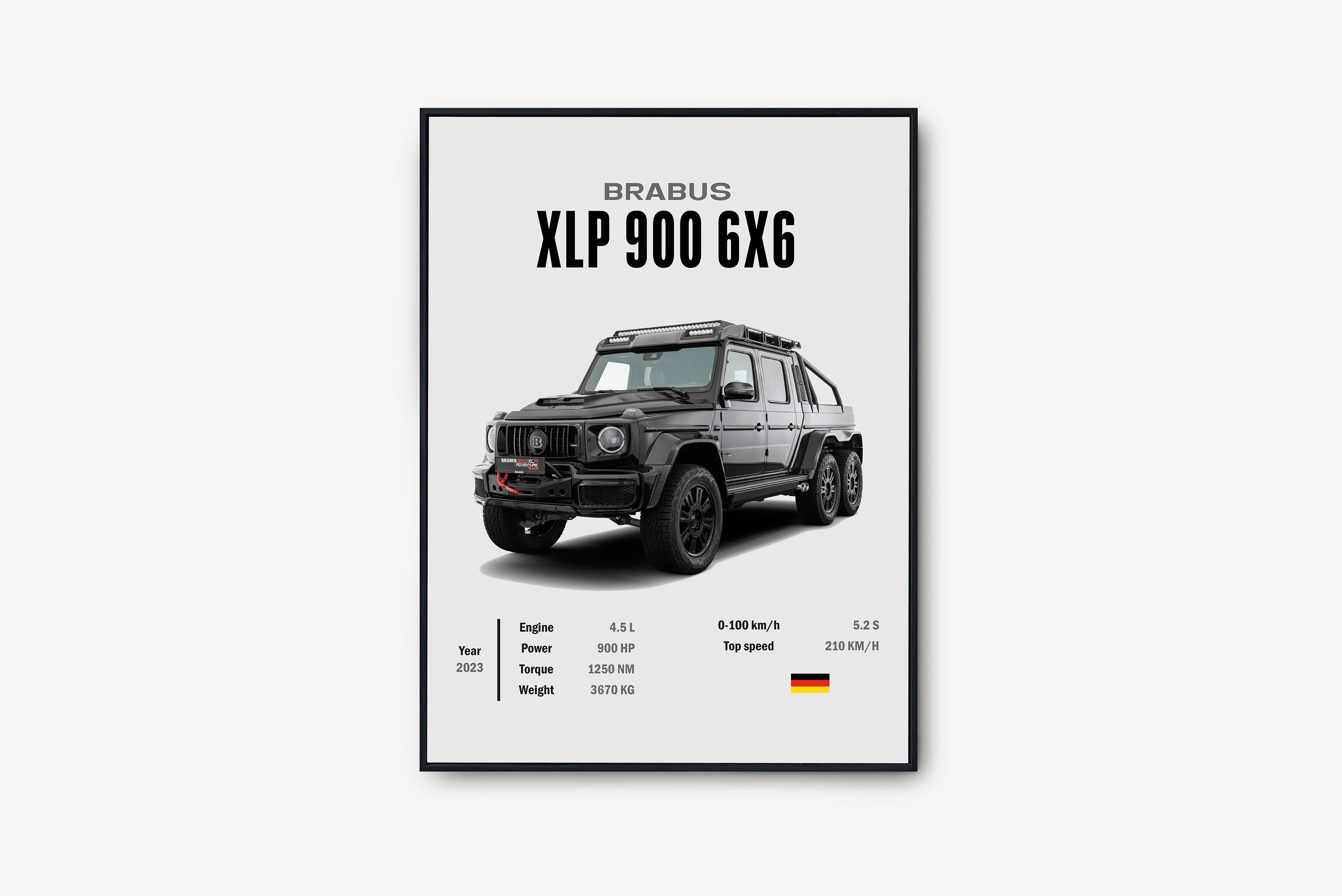 Mercedes 6x6 Poster, Brabus Poster, G Wagon, Supercar Wall A - Inspire ...