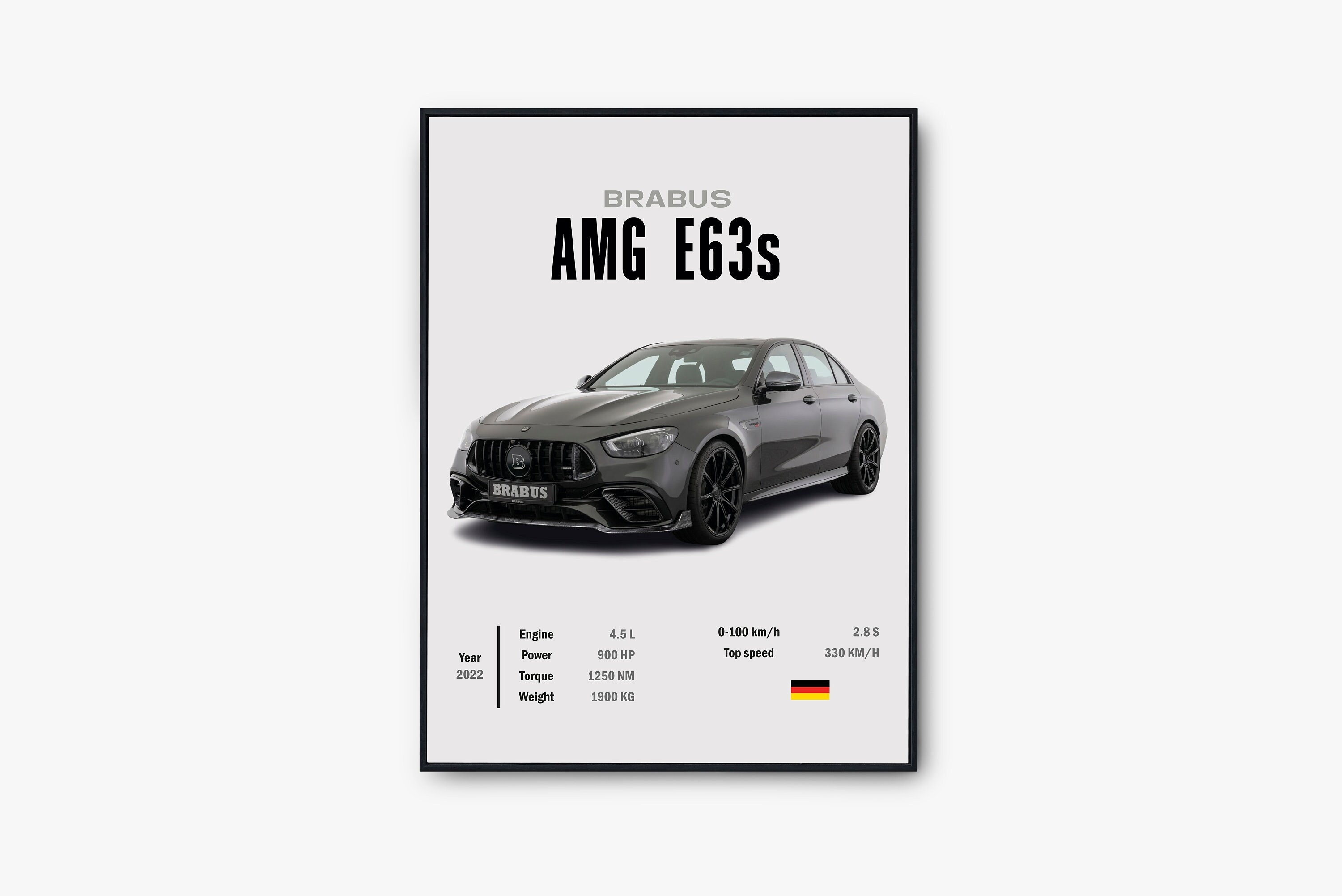 Mercedes AMG Poster, Brabus Poster, E63s AMG, Supercar Wall - Inspire ...