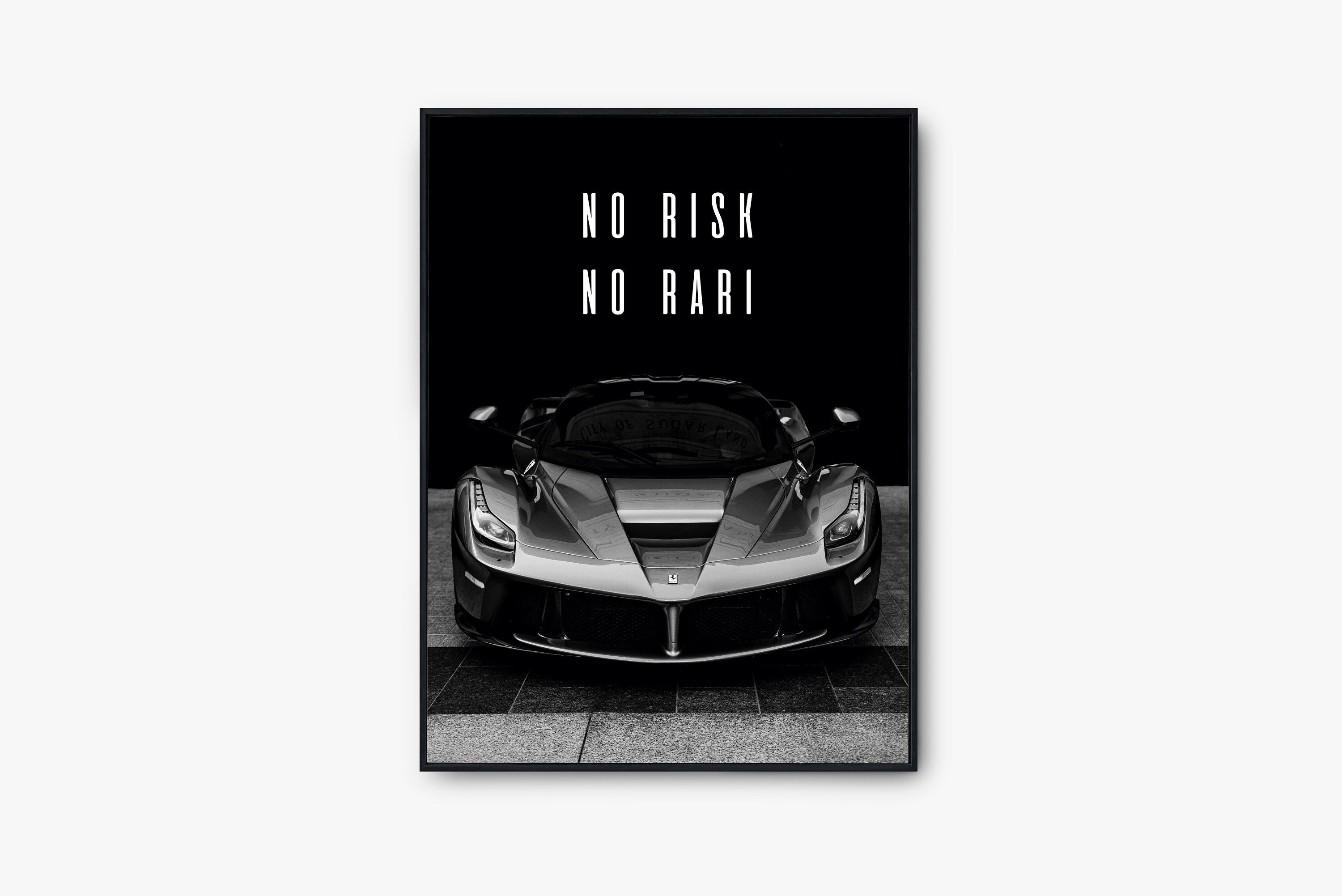 No Risk No Rari Poster, Motivational Quotes, Motivation Canv | Inspire ...