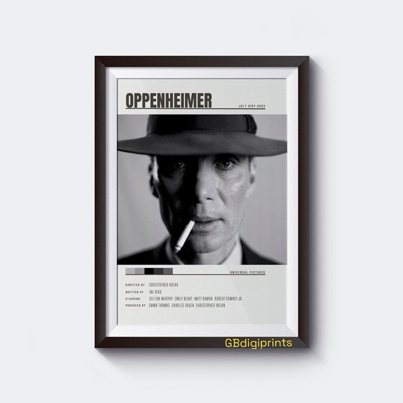 OPPENHEIMER Movie Poster Digital Download - Gift Idea - Mini | Inspire ...