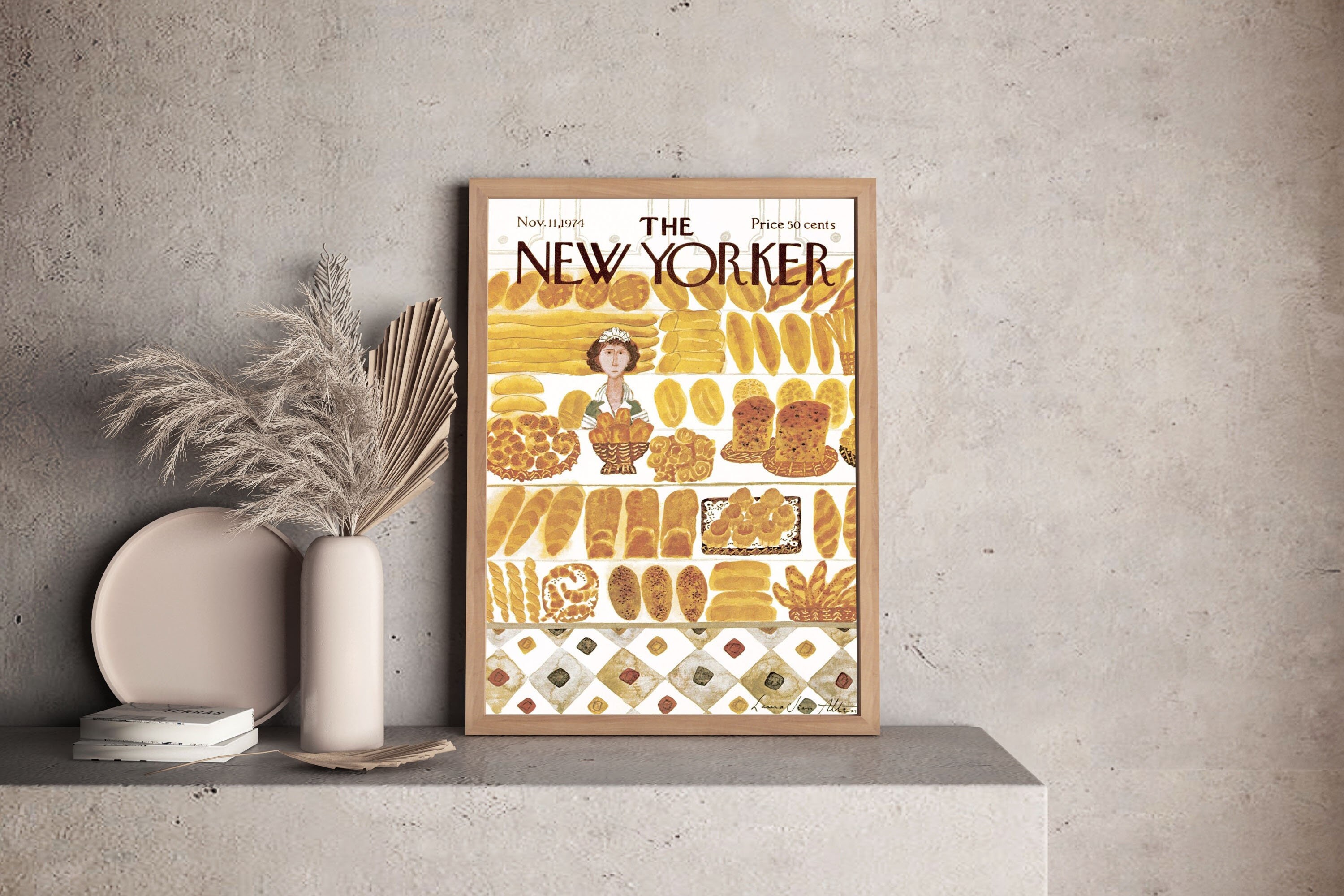 The New Yorker Magazine, Cover art baker themed Nov111974-1. | Inspire ...
